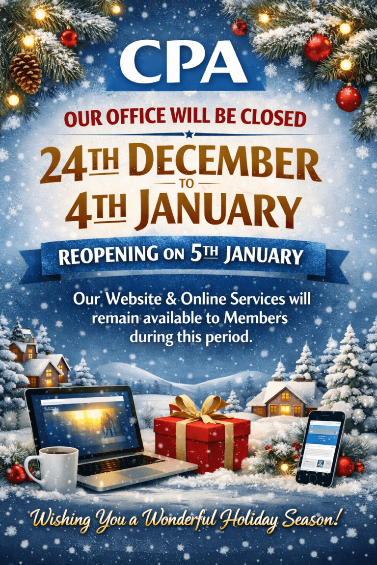 The CPA office is closed until 5th January - CPA | The Credit ...